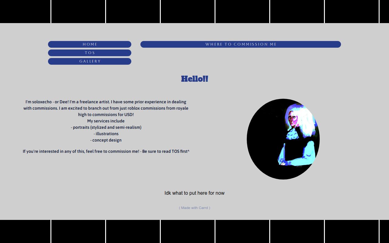 Dee's art commissions